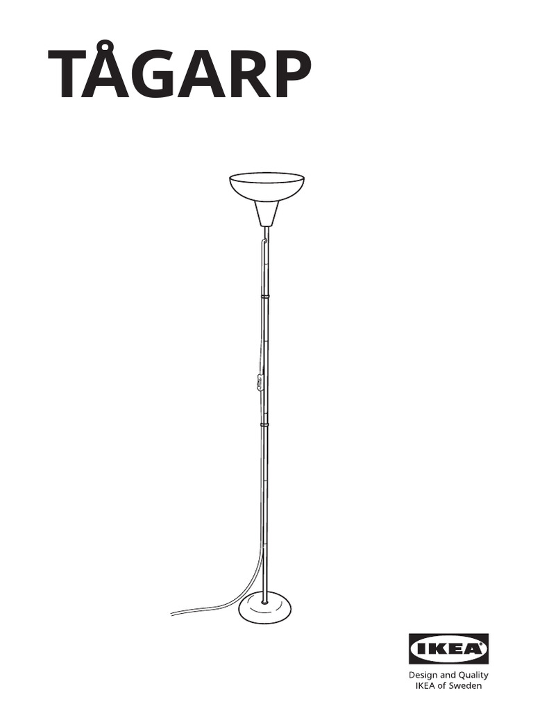 Tagarp Floor Uplighter Black White AA 2198102 3 100 | PDF