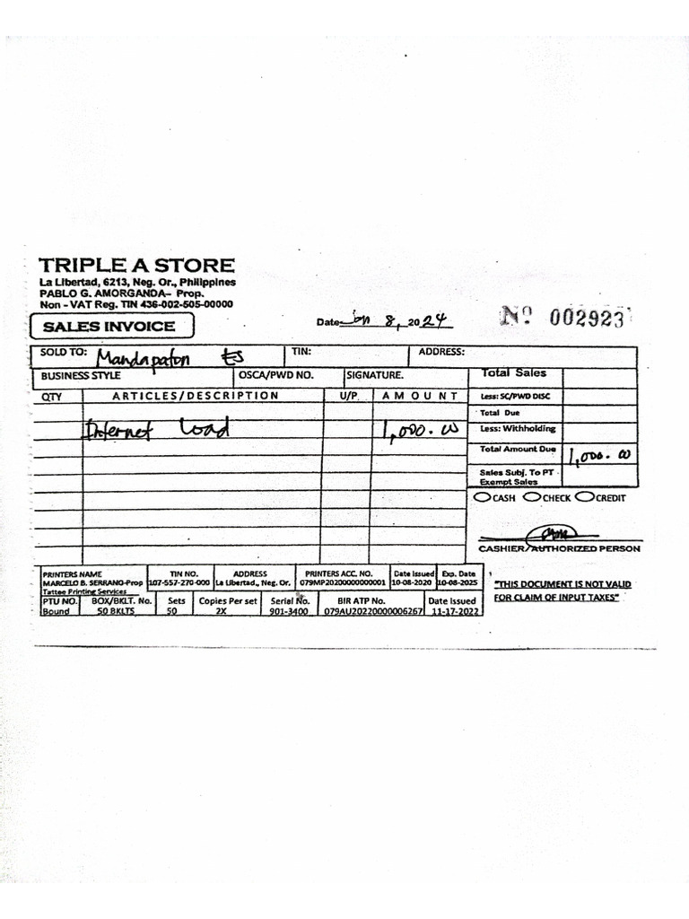 2024-01-003 - Internet Load | PDF