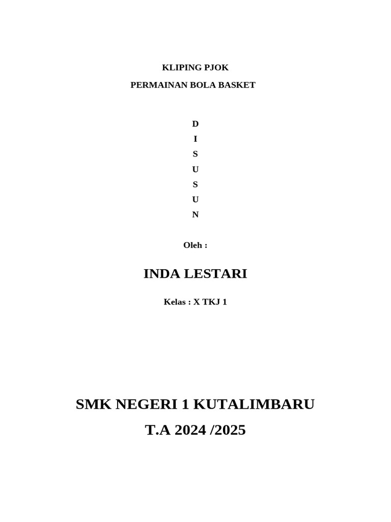 Cover Makalah SMK | PDF