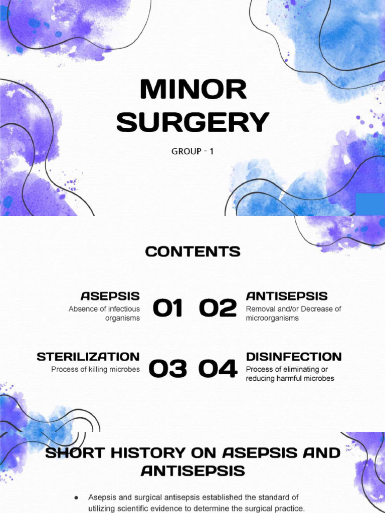 Minor Sx Practical Ppt Merged | PDF | Sterilization (Microbiology)