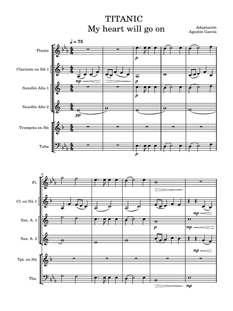 My Heart Will Go On Rectificada Cromos Nuevos | PDF