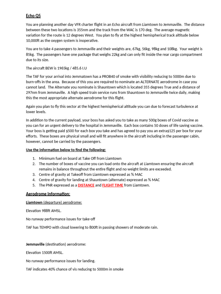 Echo Q5 - Master | PDF | Transport | Aerospace