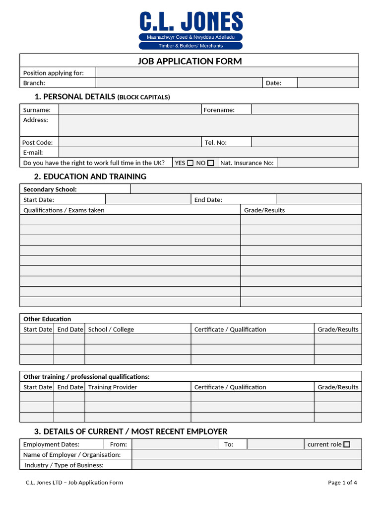 CLJ Application Form (2023) | PDF