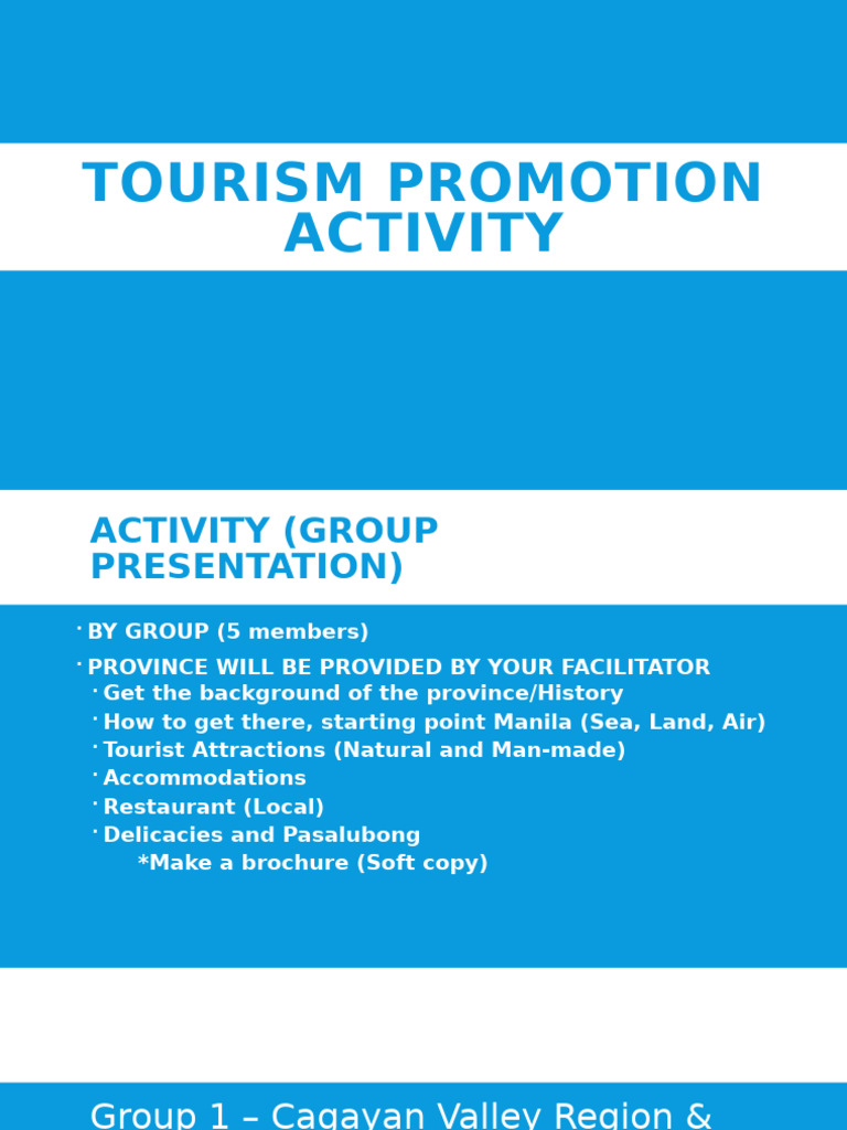 Tourism Promotion Activity | PDF