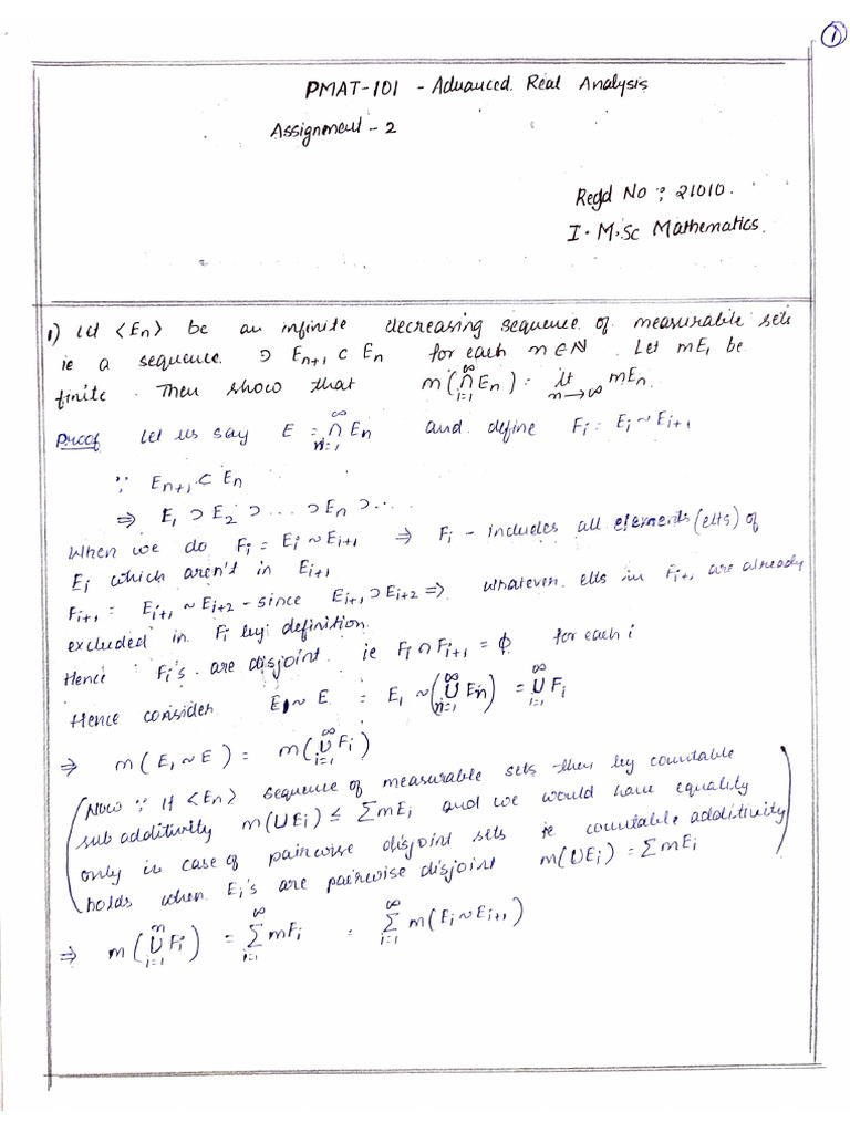 PMAT 101 21010 Assignment 2 | PDF