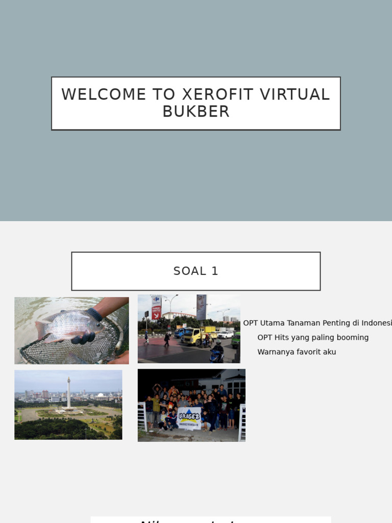 Welcome To Xerofit Virtual Bukber | PDF