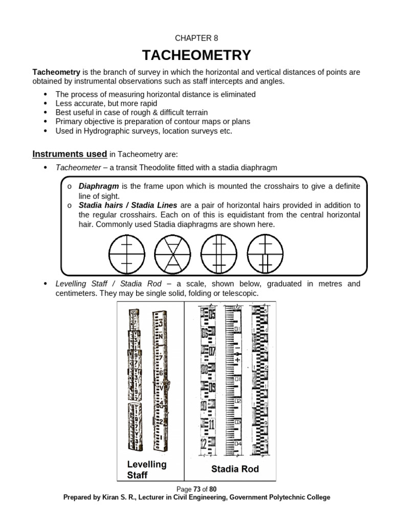04_tacheometry | PDF | Metrology