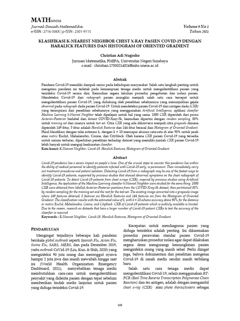 referensi GGO_KLASIFIKASI K-NEAREST NEIGHBOR CHEST X-RAY PASIEN COVID ... referensi GGO_KLASIFIKASI K-NEAREST NEIGHBOR CHEST X-RAY PASIEN COVID ...