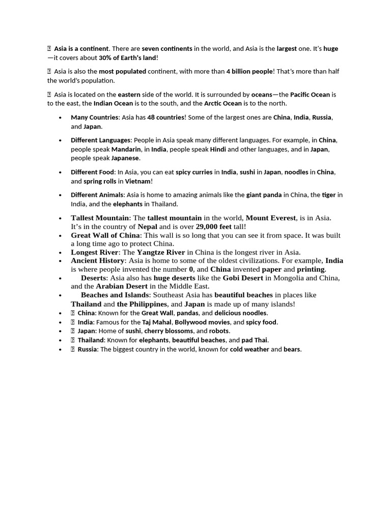 Asia Is A Continent | PDF