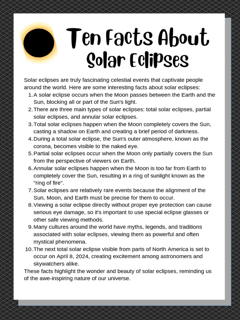 Thing 4 | PDF | Eclipse | Solar Eclipse