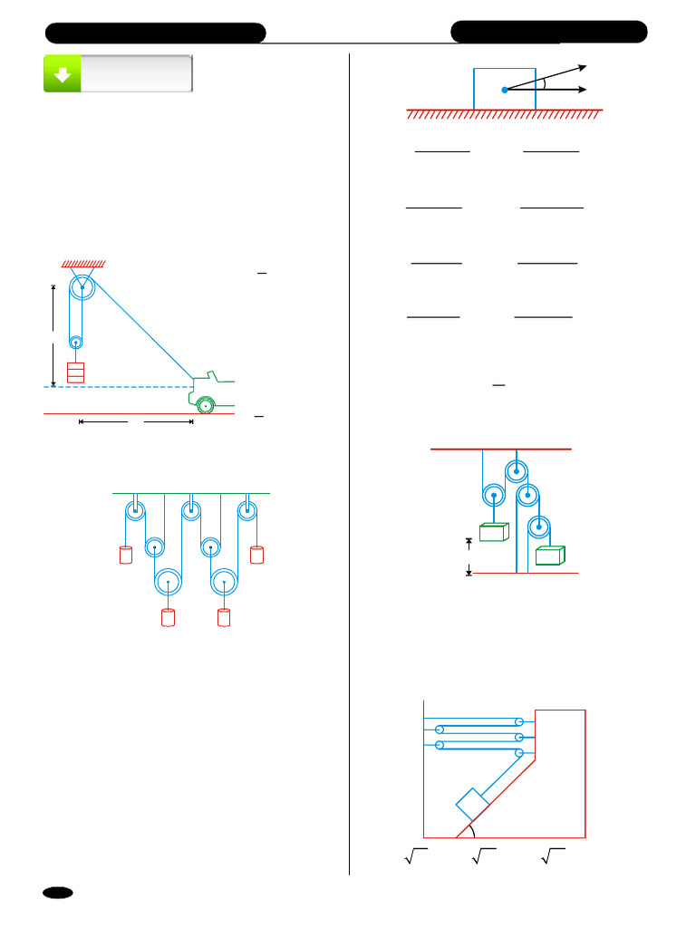 Forces on Smooth Blocks at an Angle | PDF | Tension (Physics) | Force