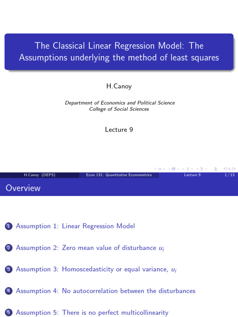 E131___Lecture_9 | PDF | Regression Analysis | Linear Regression E131___Lecture_9 | PDF | Regression Analysis | Linear Regression