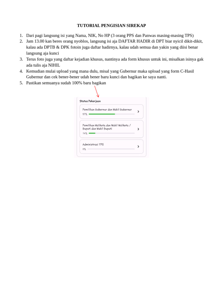 Tutorial Pengisian | PDF