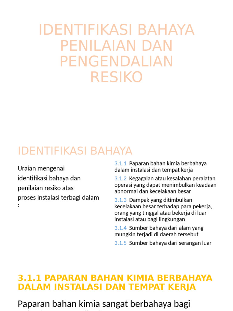IDENTIFIKASI BAHAYA | PDF