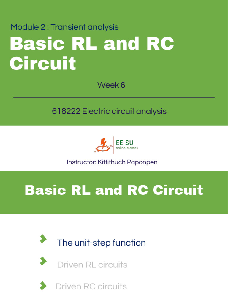 RL and RC Circuit Transient Analysis | PDF | Electrical Engineering ...