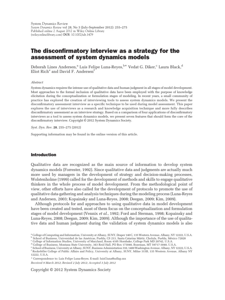 2.system Dynamics Review - 2012 - Andersen | PDF | Qualitative Research ...