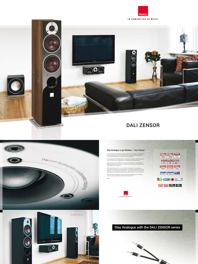 Dali Zensor Uk Brochure | PDF | Loudspeaker | Amplifier