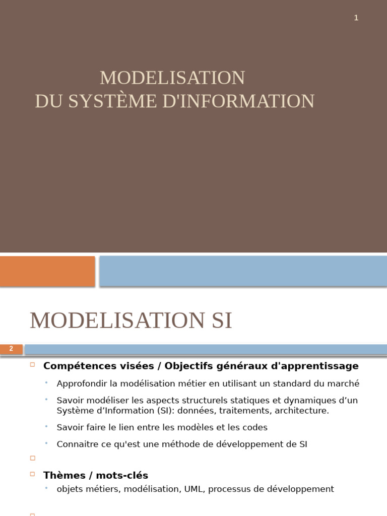 Modelisation Si - Cours 1-2 | PDF | Langage de Modélisation Unifié | Cas d'utilisation