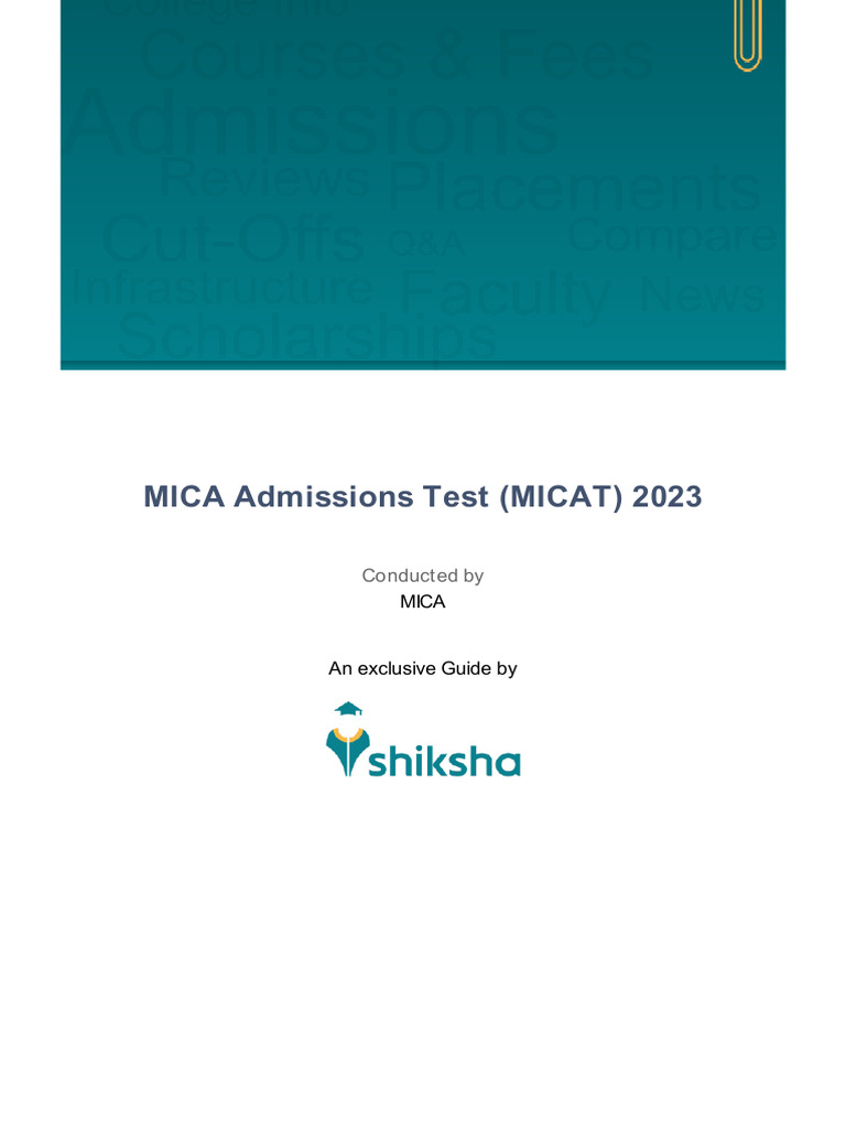 MICAT 2024 Detailed Syllabus | PDF | Graduate Management Admission Test ...