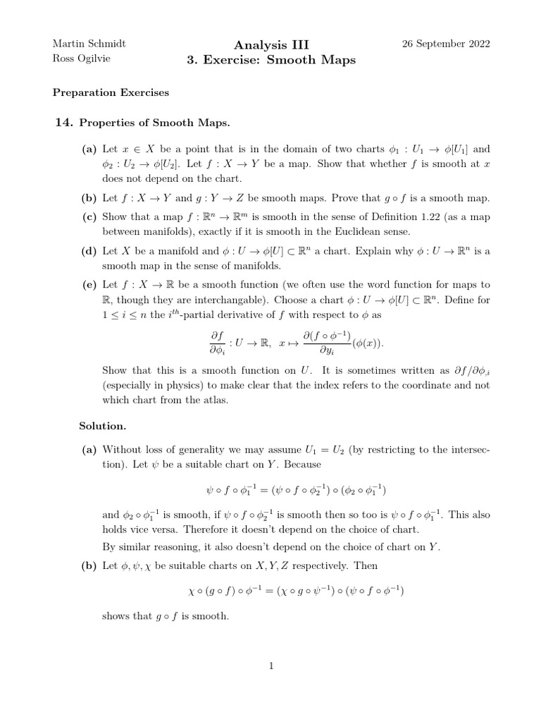 Smooth Maps and Diffeomorphisms in Manifolds | PDF | Manifold ...