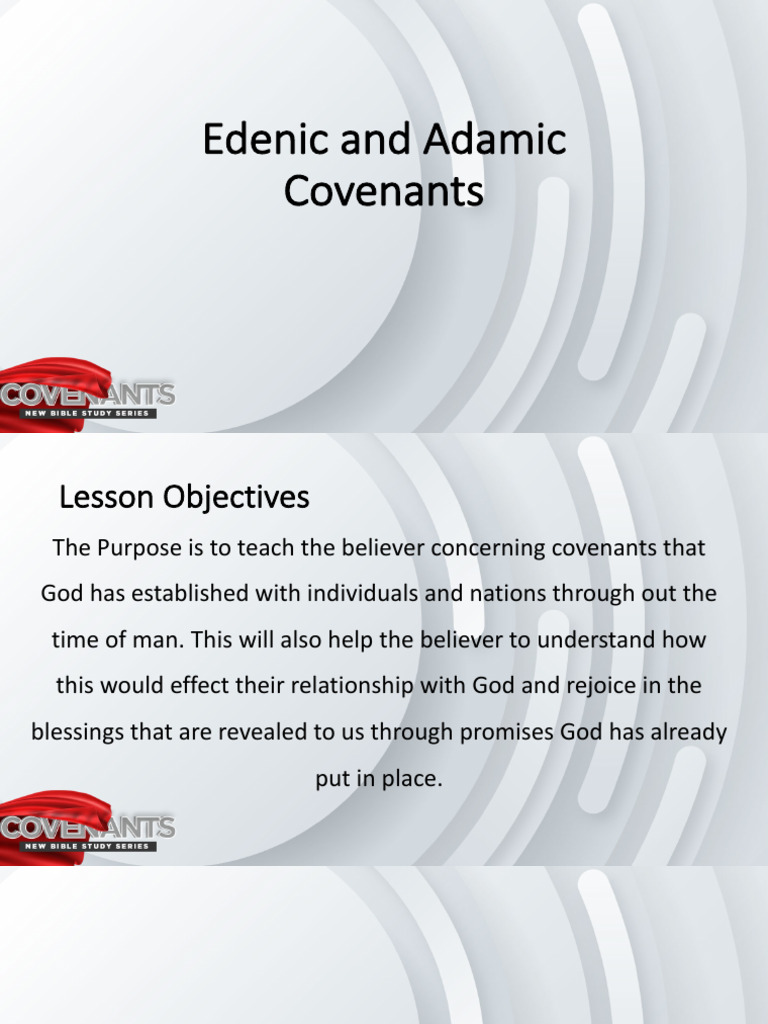 Covenants | PDF | Covenant Theology | Adam