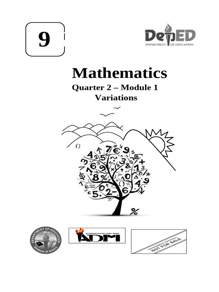 Math 9 Variations Direct and Inverse | PDF | Speed | Equations