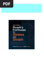 Roark's Formulas For Stress and Strain (9th Ed.) 9th Edition Richard ...