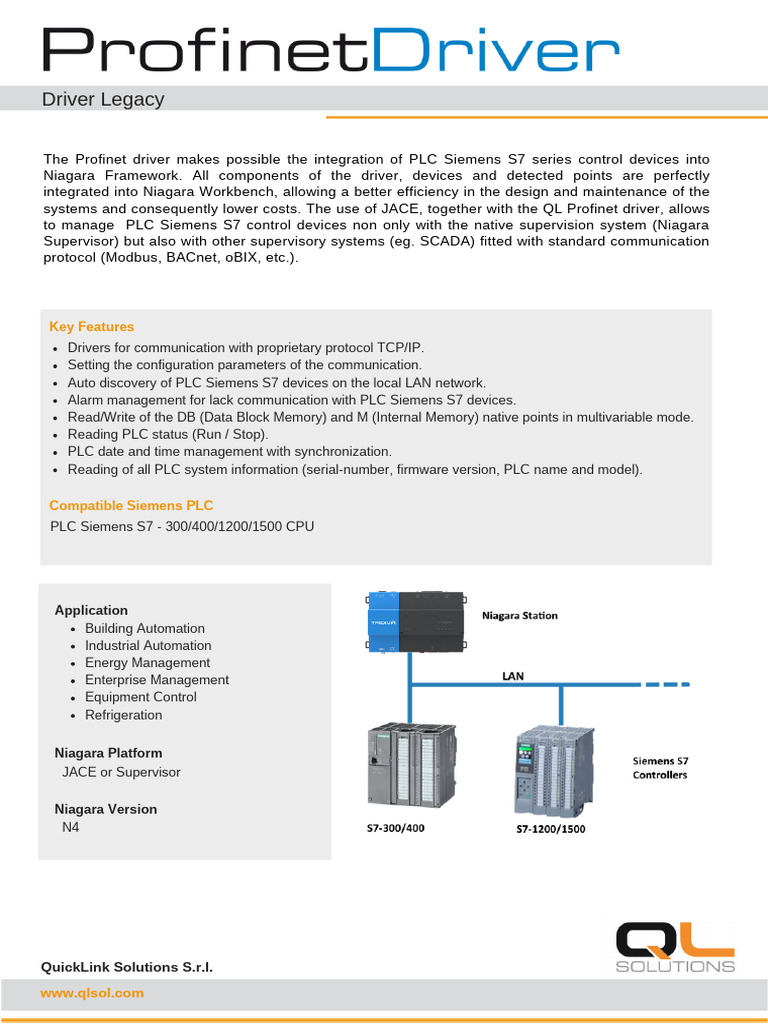 Datasheet PROFINETDRIVER ENG v1.1 | PDF