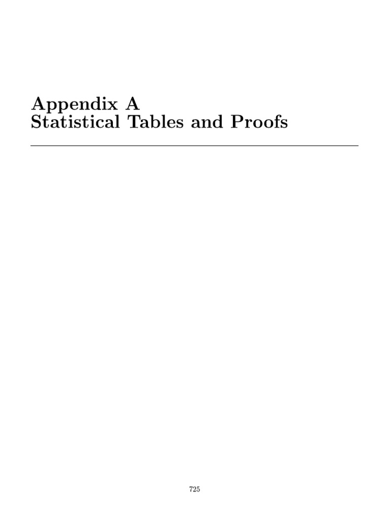 5 - Statistics Tables | PDF