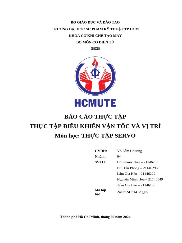 BC1 TTSERVO Nhom04 Lop05 | PDF