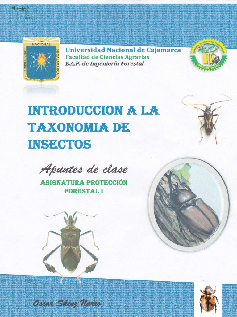 Taxonomía de Insectos Parte 1 | PDF