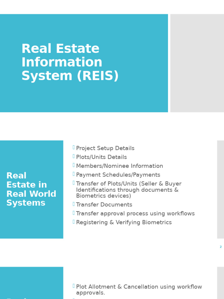 REIS Real Estate Software Overview | PDF | Security | Computer Security