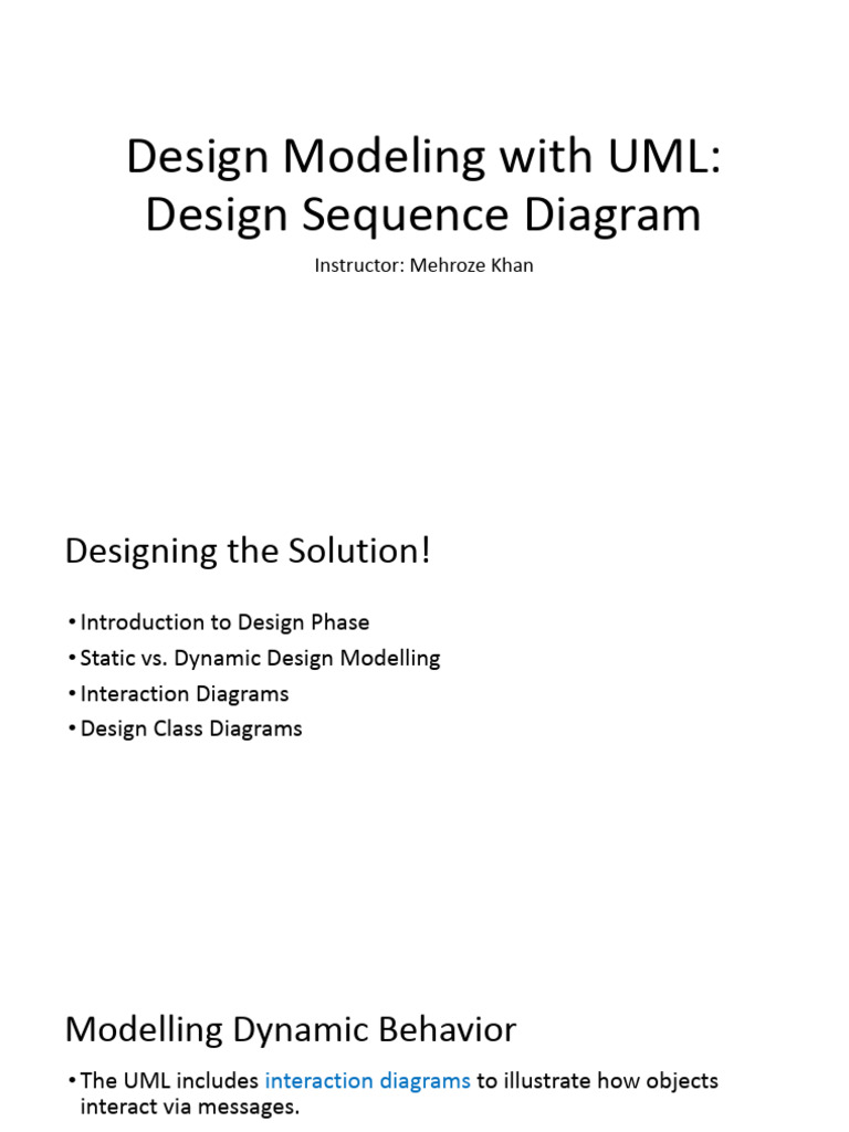 11-UML Modeling-Design Sequence Diagram | PDF | Unified Modeling Language | Control Flow