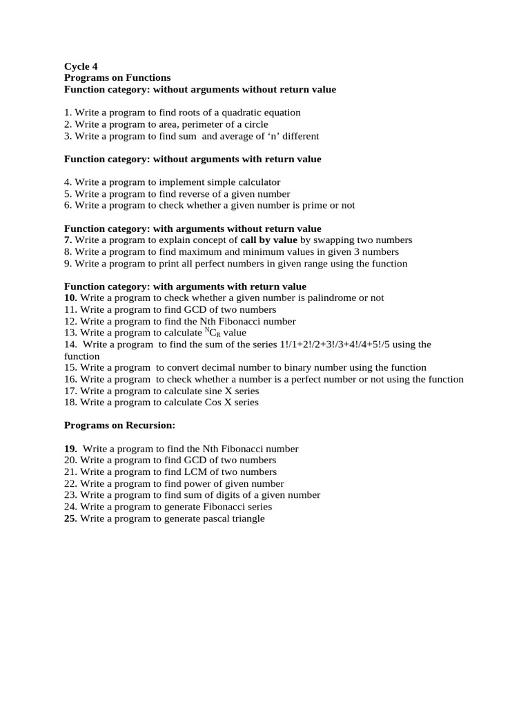 Cycle 3programs FCS | PDF