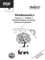 Quadratic Equations Word Problems Worksheet | PDF