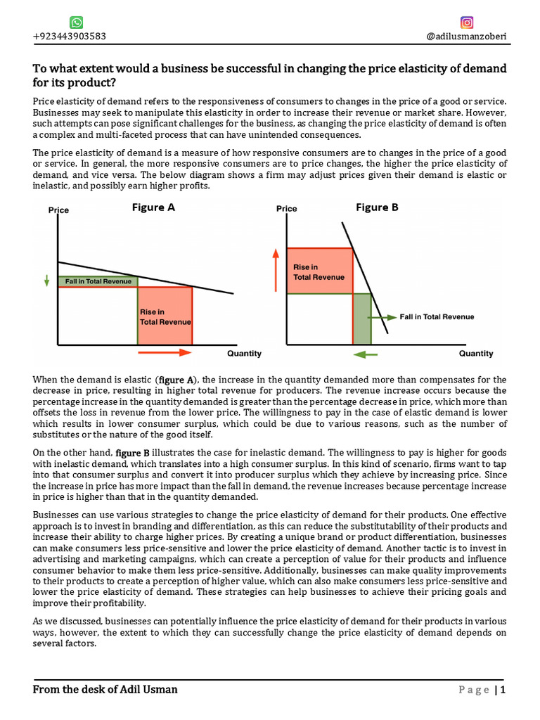 20) PED Past Paper qs 2 | PDF | Elasticity (Economics) | Demand