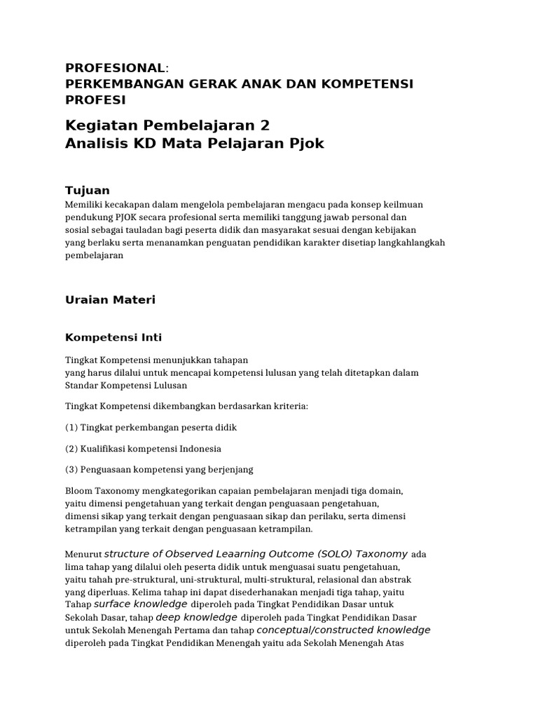 Rangkuman PROFESIONAL KP2 | PDF