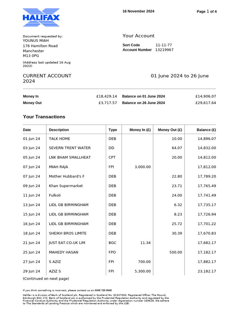 Statement_6_2024 | PDF | Payments | Banks