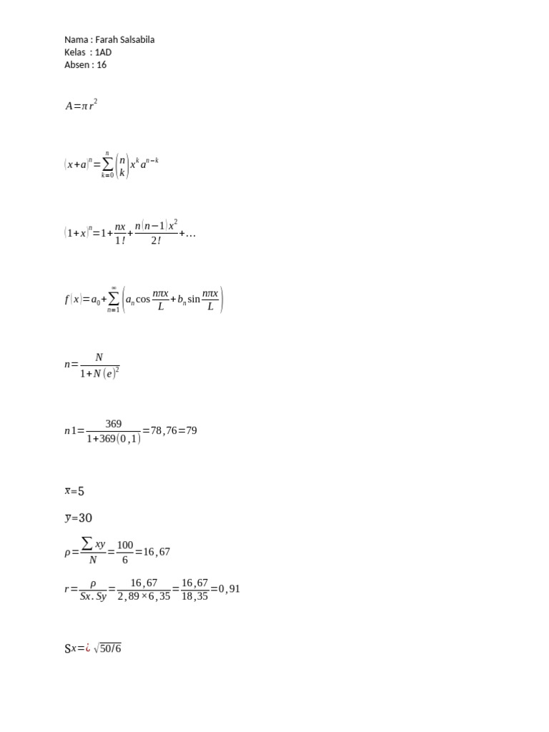 Rumus Dan Simbol | PDF