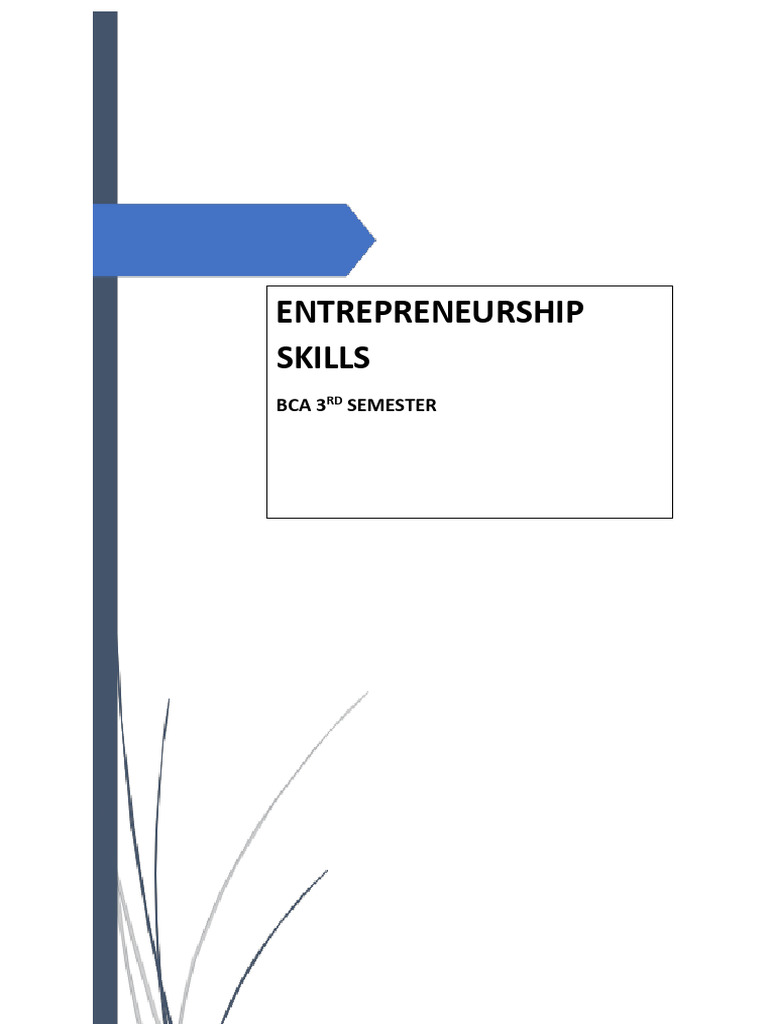 ES UNIT -1 | PDF | Entrepreneurship | Psychological Resilience