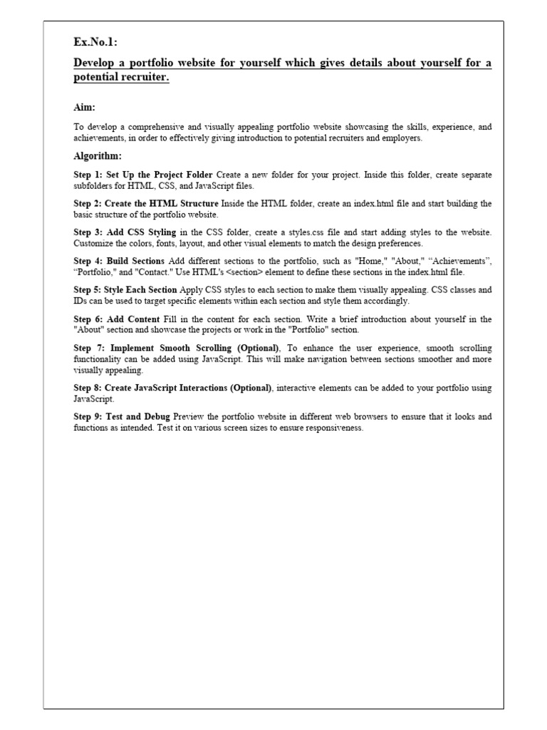 FSWDD Labmanual (Aim, Algorithm&Result) | PDF | Databases | Websites