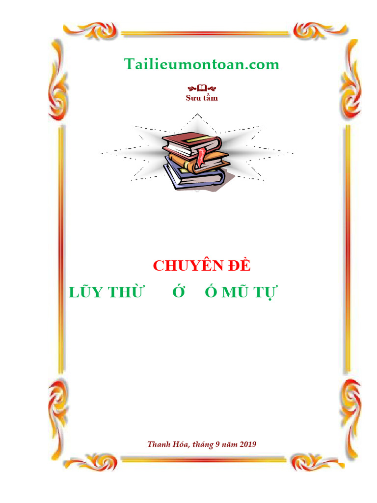 Chuyen de Luy Thua Voi So Mu Tu Nhien | PDF