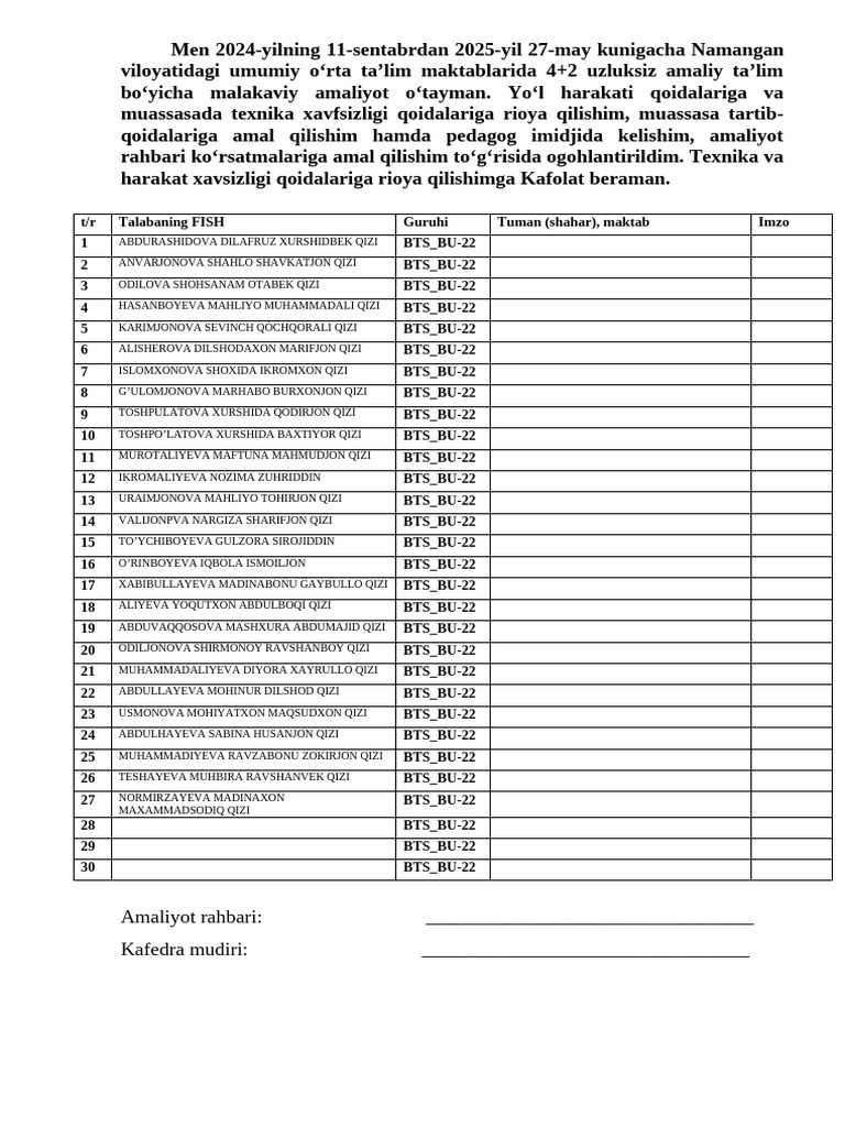 Ogohlantirish Xati | PDF