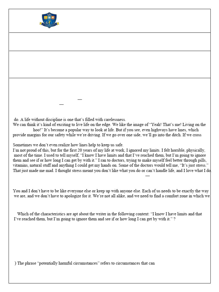 Class 7 English | PDF