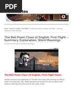 Fog Class 10 English Poem 8 | PDF | Fog | Poetry