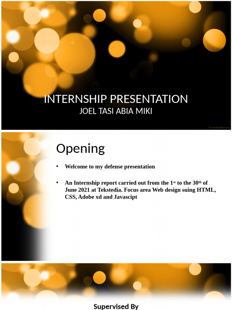 Internship Presentation | PDF | Software Development Process ...