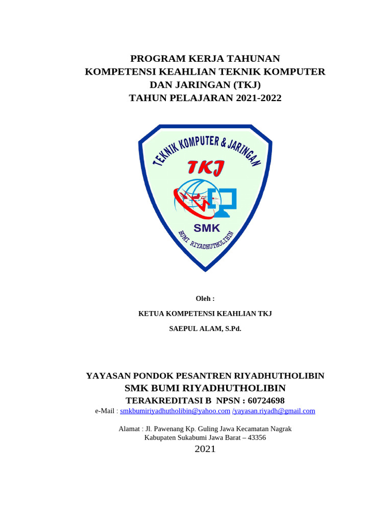 Program - Kerja - TKJ - 2020-2021 Riyadh | PDF