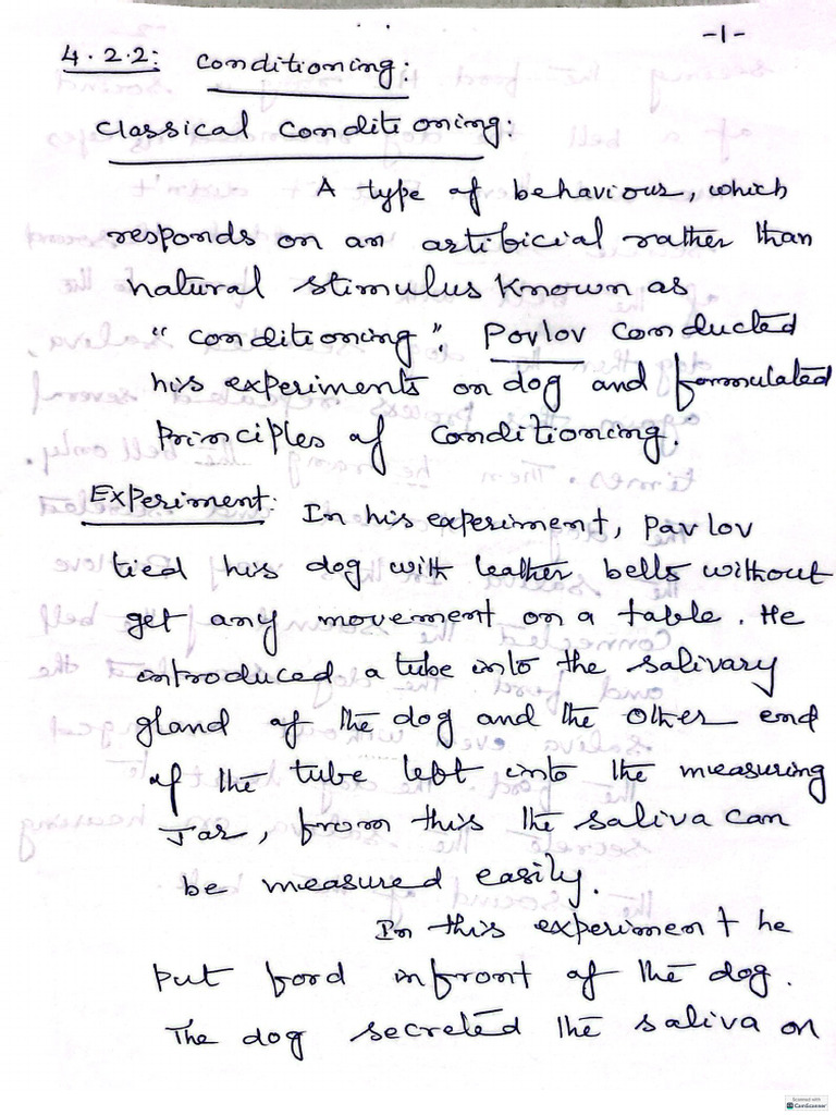 Classical Conditioning Pdf