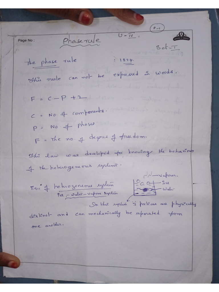 phase rule | PDF