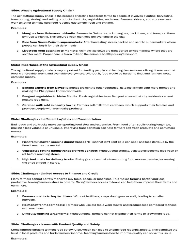 MAP SCRIPT | PDF | Agriculture | Vegetables